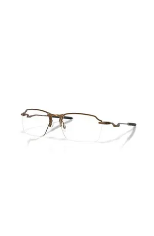 Oakley 57mm Rectangle Eyeglasses - Brown