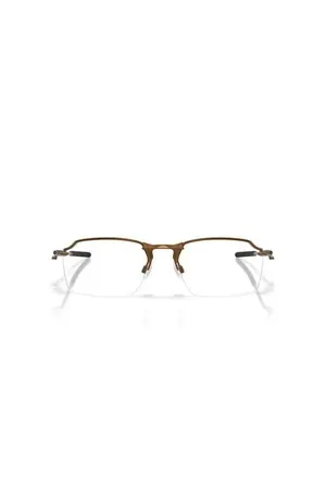Oakley 57mm Rectangle Eyeglasses - Brown