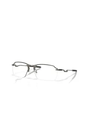 Oakley 57mm Rectangle Eyeglasses Grey