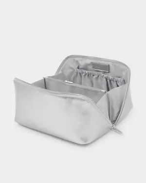 KATIE LOXTON Large Patent Crackle Makeup And Toiletry Bag