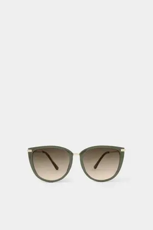 KATIE LOXTON Sardinia Sunglasses - Olive