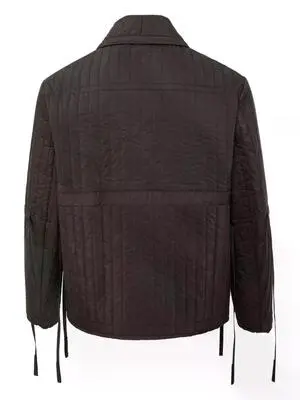 CRAIG GREEN Quilted Jacket With Tie Detailing - Brown