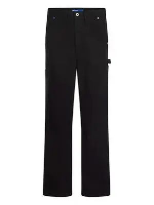 Karl Lagerfeld Cotton Straight Leg Jeans - Black