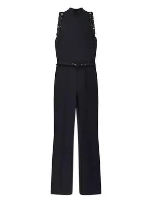 Chiara Boni La Petite Robe Beaded Stone Detail Jumpsuit - Black