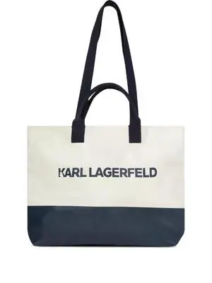 Karl Lagerfeld Logo-print Tote Bag - Neutrals