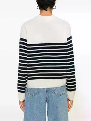 From Future Striped Heart-motif Sweater