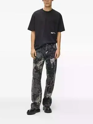 Karl Lagerfeld Five-pocket Jeans With Graphic Print