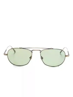 Matsuda M3151 Metal Oval-frame Sunglasses - Gold