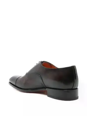 Santoni Leather Oxford Shoes