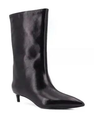 BOSS 35mm Pointed-toe Leather Boots
