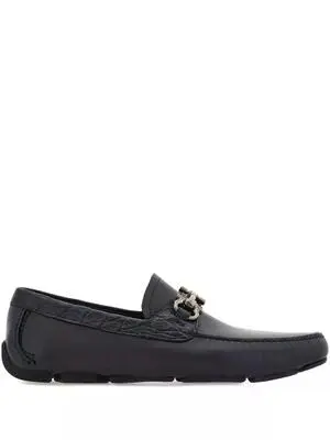 FERRAGAMO Gancini Buckle Loafers - Blue