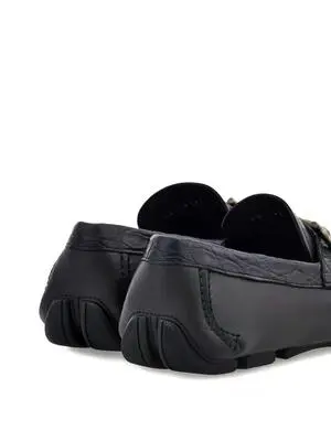 FERRAGAMO Gancini Buckle Loafers - Blue