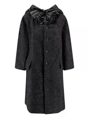 Play Comme Des Garcon Ruffled-collar Coat