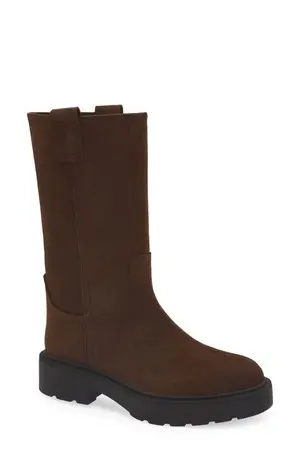Jeffrey Campbell Obsidian Platform Boots - Brown Distressed Suede