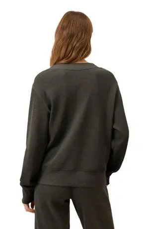 PACT Thermal Waffle Henley Pullover