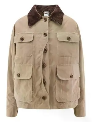 Aspesi Corduroy-collar Flap-pocket Jacket