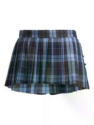 PUSHBUTTON Checked Mini Skort - Blue