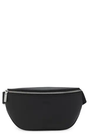 Hugo Crosstown Leather Belt Bag - Black