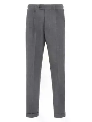DEVORE INCIPIT Pleated-front Trousers - Grey