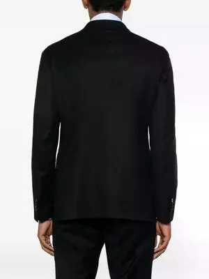 Tagliatore Button Pin-detail Blazer - Black