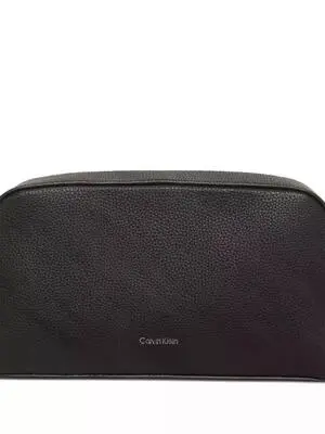 Calvin Klein Pebbled Leather Wash Bag