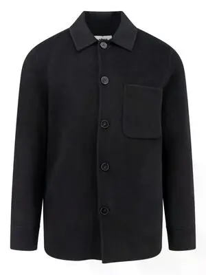 Alpha Studio Buttoned-up Wool Coat
