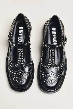BIBI LOU Studded T-strap Mary Janes