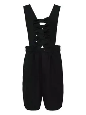 Comme Des Garçons Ribbon Pinafore - Black