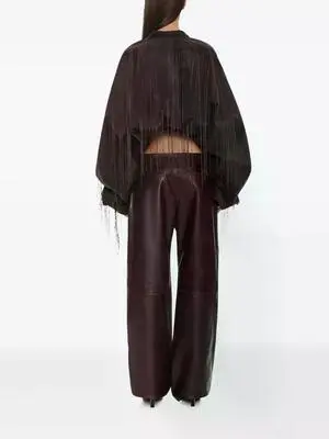 Christopher Esber Corduroy Cocoon Fringed Jacket