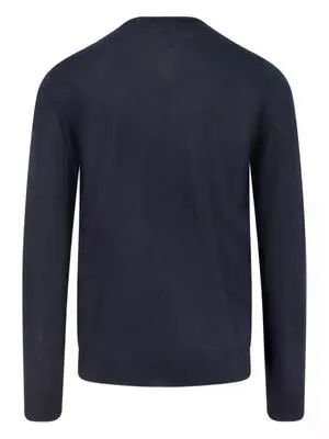 FILIPPO DE LAURENTIIS Crew-neck Knitted Sweater - Blue