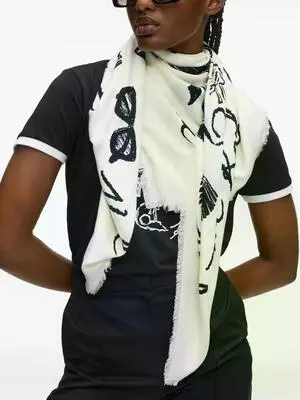 Karl Lagerfeld Signature Graphic-print Scarf