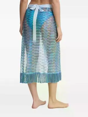 Missoni Zigzag Fringed Pareo