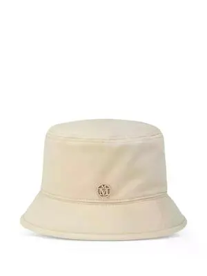 MAISON MICHEL Axel Logo-plaque Hat - Neutrals