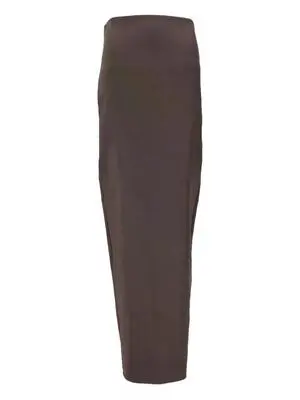 Rick Owens Dirt Pillar Maxi Skirt - Brown