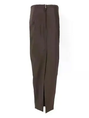 Rick Owens Dirt Pillar Maxi Skirt - Brown