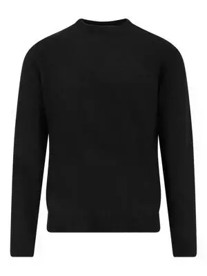 FILIPPO DE LAURENTIIS Crew-neck Wool-cashmere Blend Sweater - Black