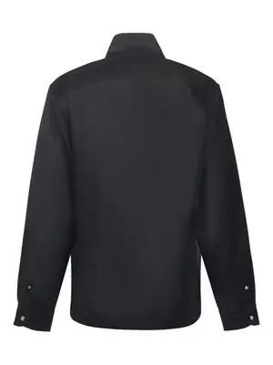 Casablanca Pocket Zip-up Shirt Jacket - Black