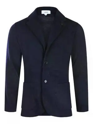 LARDINI Two-button Patch-pocket Wool Blazer