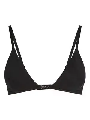 Karl Lagerfeld Triangle Bralette - Black