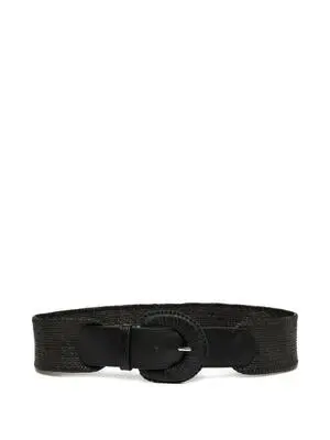 I BLUES Embroidered Leather Belt