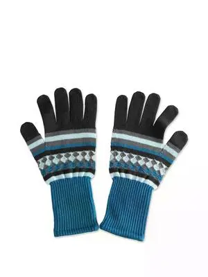 Asics Striped Fingerless Gloves - Black