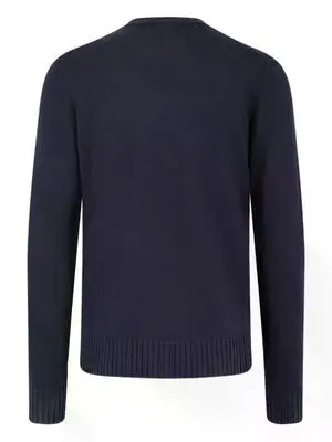 FILIPPO DE LAURENTIIS Merino-wool Crew-neck Sweater - Blue