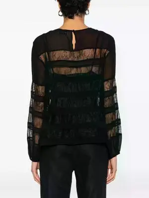 Marella Piquet Lace Blouse