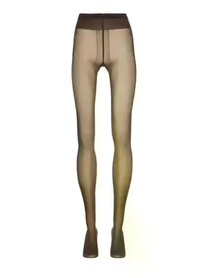 Wolford Crystal-embellished Tights - Brown
