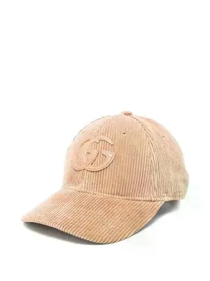 Gucci Double G Corduroy Cap - Neutrals