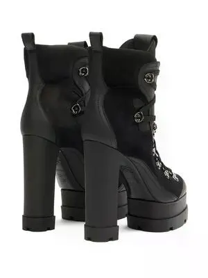 Casadei 120mm Platform Lace-up Boots