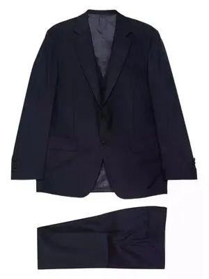 Canali Notched-lapel Suit - Blue