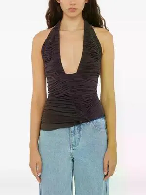 Christopher Esber Orion Ruched Top - Brown