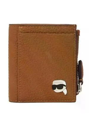 Karl Lagerfeld Pebble Bi-fold Wallet - Brown