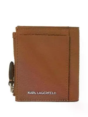 Karl Lagerfeld Pebble Bi-fold Wallet - Brown